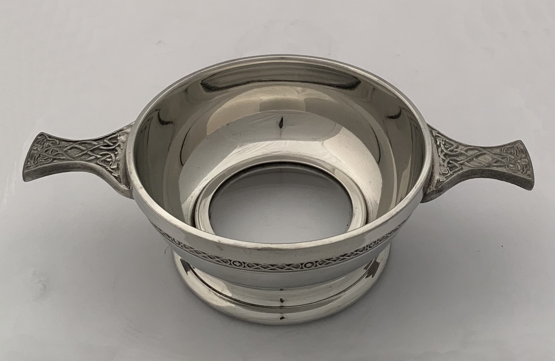 Glass Bottom Quaich [EWglasqu] - $44.99 : The Scottish Trading Company